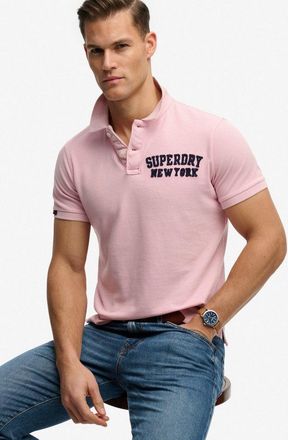Superdry Poloshirt VINTAGE ATHLETIC POLO mit Polokragen und Knopfleiste, aus Baumwolle, Relaxed Fit