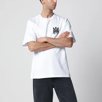 Amiri Wei&szlig;es Baumwoll-T-Shirt mit Logoprint