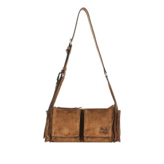 Miu Miu Suede leather Utilitaire bag Woman One Size