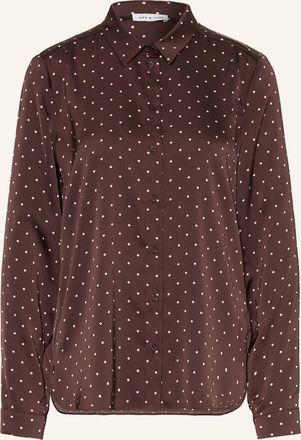 Mrs & Hugs Mrs & Hugs Hemdbluse Aus Satin braun