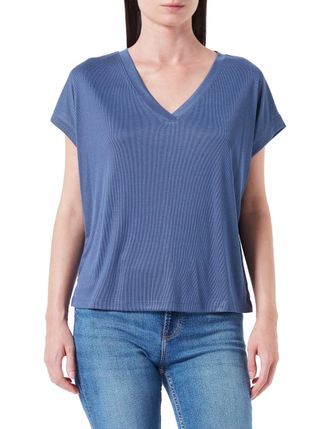 s.Oliver Damen T-Shirt ärmellos Blue 38