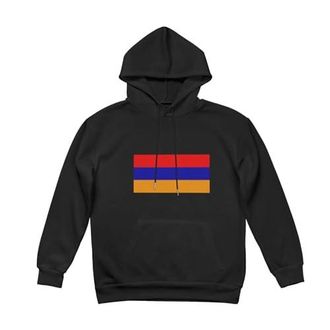 Generic Sweatshirts &Agrave; Capuche Femmes Doublure Polaire Imprim&eacute; Graphique Arm&eacute;nie Drapeau Pull Hoodie Hauts Streetwear Vintage Pull De D&eacute;tente Athleisure du XS 