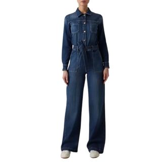 Guess Femme, Combinaisons et Ensembles, Bleu, Taille: W26 Jumpsuits