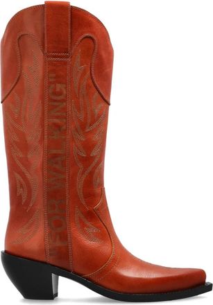 Off-white Santiag Stiefel mit hohem Absatz - - Shoes - Damen - Orange - 41 EU
