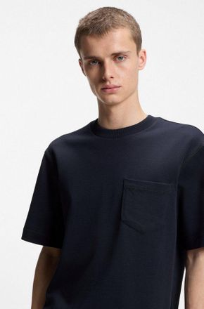 HUGO BOSS T-Shirt Nestite mit aufgesetzter Brusttasche, Rundhalsform
