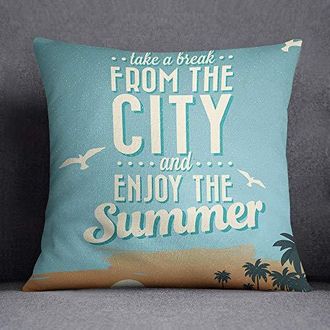 Bonamaison Le Jardin du Lin Kissenhüllen, Cotton, Mehrfarbig, 45x45