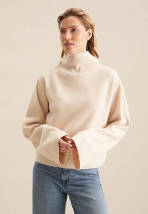 Seidensticker Strickpullover Schwarze Rose Langarm Turtleneck