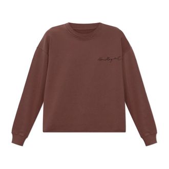 Maison Margiela Sweatshirt mit rohem Saum - - Sweatshirts & Hoodies - Damen - Braun - S