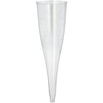 Papstar 12186 50 - Champagnerglas (Top-Accessoire, 0,1 l, Durchmesser 5 cm, Höhe 17,5 cm), transparente Farbe, (ohne Fußboden)