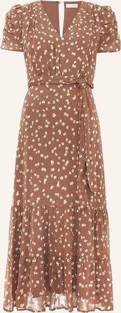 Phase Eight Kleid Amy Mit Glitzergarn braun