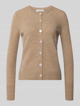 Christian Berg Cardigan aus Wolle mit Rundhalsausschnitt