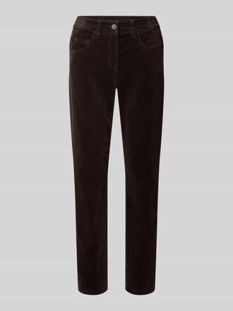 Luisa Cerano Slim Fit Hose mit Lyocell-Anteil in verk&uuml;rzter Passform