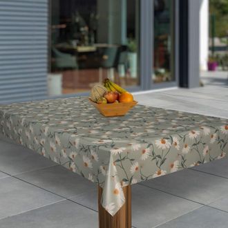 Laro Wachstuch-Tischdecke Abwaschbar Garten-Tischdecke Wachstischdecke PVC Plastik-Tischdecken Eckig Meterware Wasserabweisend Abwischbar |43|, Muster:Gäns