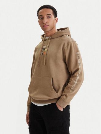 Rvca Sweatshirt Deep Think EVYSF00138 Beige Boxy Fit