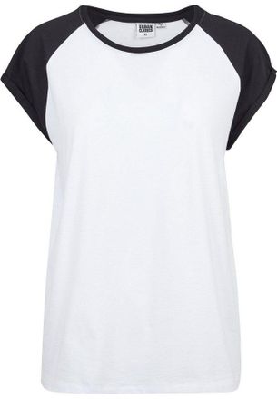 Urban Classics Kurzarmshirt Urban Classics Damen Ladies Contrast Raglan Tee (1-tlg)