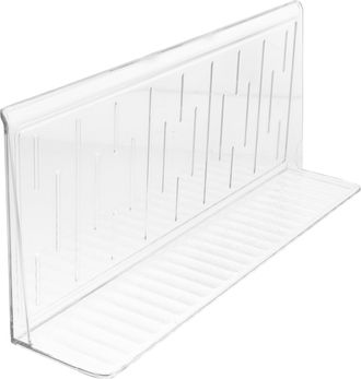 SOLUSTRE Wandmontiertes Transparentes Großes Badregal ohne Bohren Schwebendes Aufbewahrungsregal aus Robustem Kunststoff für Kosmetik und Toilettenartikel Mode