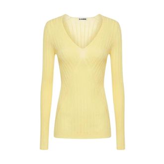 Jil Sander Pullover - - Knitwear - Damen - Gelb - L