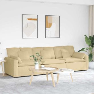 vidaXL Modulares Sofa mit Kissen Graugr&uuml;n Vidaxl