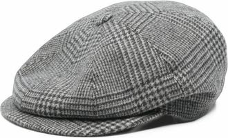 Tagliatore Casquette plate &agrave; motif Prince de Galles - Homme - Accessoires - Gris - Taille: 58 CM