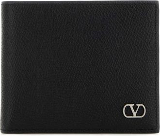 Valentino Garavani Homme, Accessoires, Noir, Taille: ONE Size Portefeuille &agrave; billets uniquement pour cartes