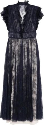 Alberta Ferretti Femme, Robes, Noir, Taille: 38 FR Polyamide Lace Dress