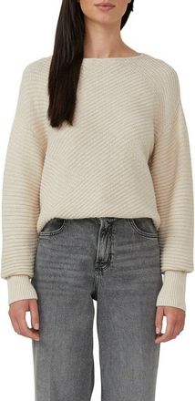 s.Oliver Strickpullover mit Strick-Muster und Rundhals