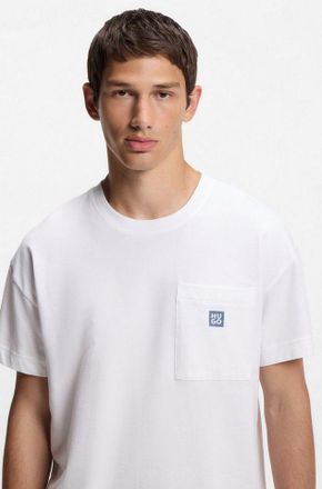 HUGO BOSS Pyjamaoberteil Aaron normale Passform, kleines Logo auf der Brust