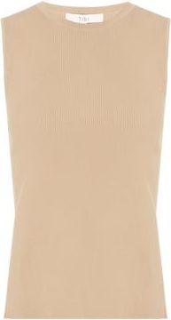 Tibi Top sans manches Gisele en maille c&ocirc;tel&eacute;e