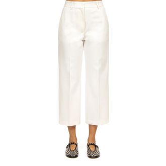 Liviana Conti Punto Milano Hose mit geradem Bein - - Trousers - Damen - Wei&szlig; - M