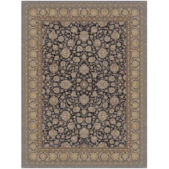 Morgenland Teppiche Tapis oriental tiss&eacute; - Nomads Oasis - 85x50cm, Rectangular - 80% Polyester, 20% Coton - Tiss&eacute; &agrave; la main - Bleu fonc&eacute;
