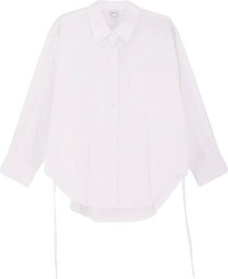 Aspesi Femme, Blouses et Chemises, Blanc, Taille: 32 FR Long Cotton Poplin Shirt