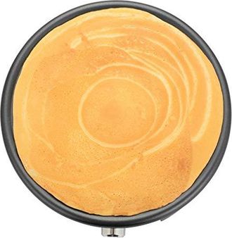 Senya Crepe Time SYCK-CV026-SP2 Platte aus Aluminiumguss, f&uuml;r gro&szlig;e Cr&ecirc;pes von 30 cm, Edelstahl, Schwarz