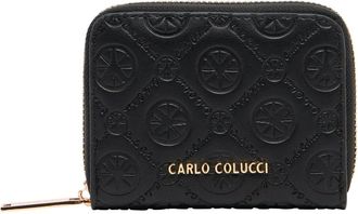 Carlo Colucci Femme, Accessoires, Noir, Taille: ONE Size Petit Portefeuille