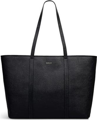 Radley London London Templeton Place Grand fourre-tout zippé en cuir pour femme, noir, Large