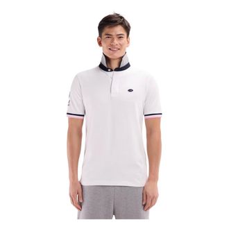 Eden Park Homme, Tops, Blanc, Taille: M Maillot à manches courtes XV de France en coton blanc broderie dos - Eden Park