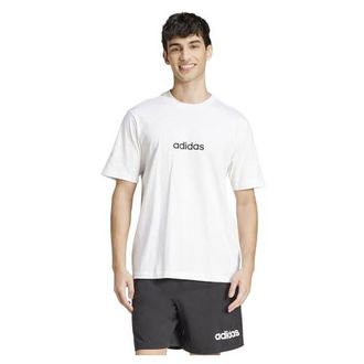adidas Mens T-Shirt Jersey Essentials Linear, White/Black, 4XL