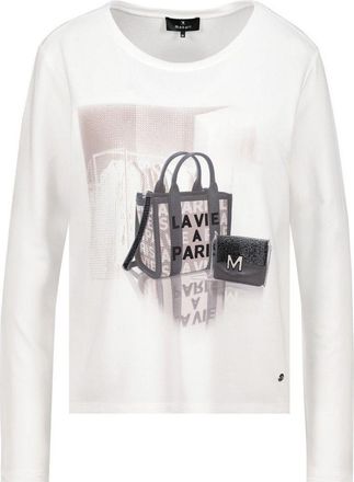 Monari T-Shirt Taschenprint Funkelnde Strasssteine mit edlem Taschenprint