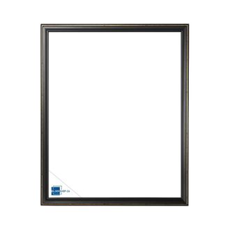 Bildershop-24 Leerrahmen (ohne Rückwand und Glas) Barockrahmen Kalypso 50 X 70 cm (PUZZLEFORMAT) Schwarz Goldglanz Antik Farbe und Größe wählbar