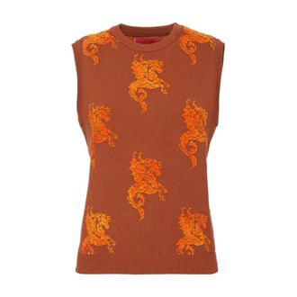La DoubleJ Gryphos Gilet - - Knitwear - Damen - Braun - M