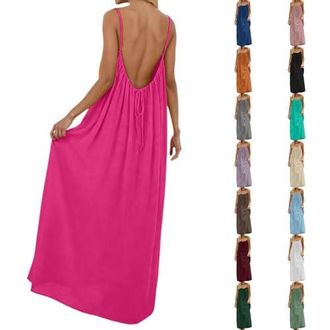 Generic Robe Femme Sexy Femmes Fleurs Robe de soir&eacute;e Longue Robe de Plage d&eacute;t&eacute; sans Manches Bandeaux Imprimee Party Soir&eacute;e C&eacute;r&eacute;monie Robe de Mari&eacute;e Pas Cher