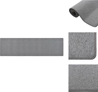 vidaXL Teppichl&auml;ufer Dunkelgrau 80x300 cm - Teppichl&auml;ufer - Dunkelgrauer Teppich - Wohnzimmerteppich - Schlafzimmersteppich - K&uuml;chenteppich