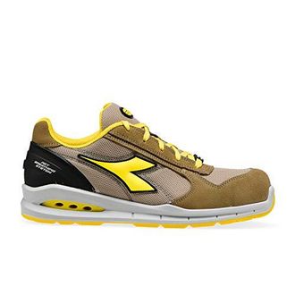 Utility Diadora Diadora Utility Chaussures de Travail Basses Run Net AIRBOX Low S1P SRC pour Homme et Femme (EU 43) Rock Lune Brun Gris Os
