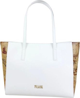 Alviero Martini 1A Classe Femme, Sacs, Blanc, Taille: ONE Size Geo Harmonia Shopper