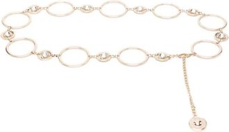 Twinset Femme, Accessoires, Jaune, Taille: M Crystal Embellished Chain Belt