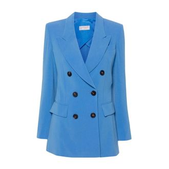 Alberto Biani Zweireihiger Cady-Blazer - - Jackets - Damen - Blau - XS