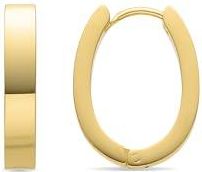 Luxenter Boucles doreilles Firax finition or jaune 18 carats, Pequeño, Métal, Pas de gemme