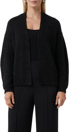 Comma Strickjacke mit Glitzerfäden, ohne Verschluss