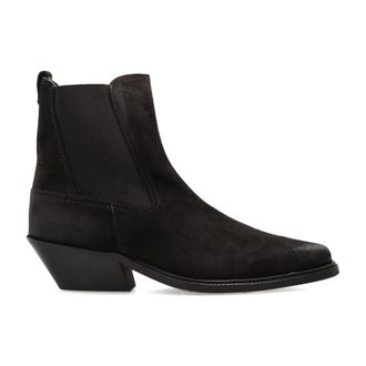 AllSaints Bottines &agrave; Talon Carter - Femme - Chaussures - Brun - Taille: 36 EU