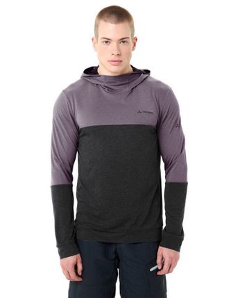 Vaude Rundhalspullover Mens Qimsa Hoody (1-tlg) Herren Langarmshirt mit Kapuze f&uuml;rs Mountainbike