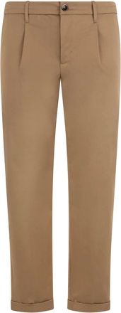 Nine In The Morning Homme, Pantalons, Brun, Taille: XL Pantalon en coton coupe slim